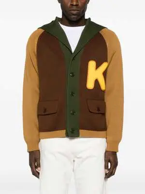 Kenzo Colour-block Cotton Cardigan