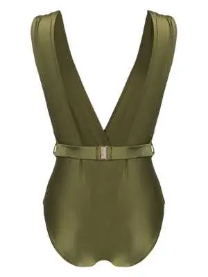 Zimmermann Junie Belted Plunge Swimsuit