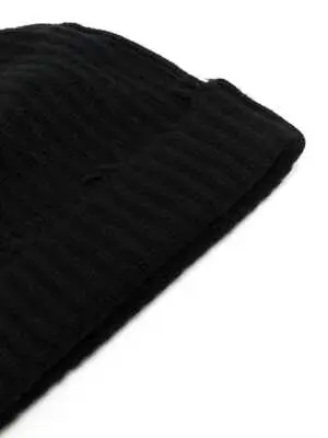 Isabel Benenato Distressed Ribbed-knit Beanie