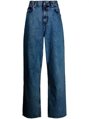 Wardrobe.NYC Low-rise Straight-leg Jeans - Blue