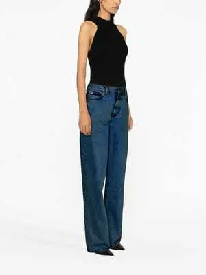 Wardrobe.NYC Low-rise Straight-leg Jeans - Blue