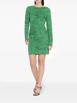 Givenchy Floral-jacquard Lurex Minidress