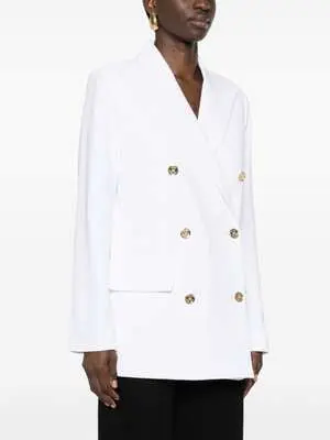 Michael Kors Crepe Double-breasted Blazer