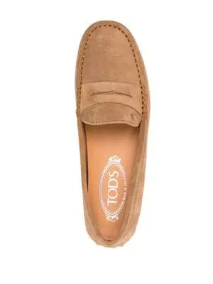 TOD'S City Gommino Suede Loafers - Brown
