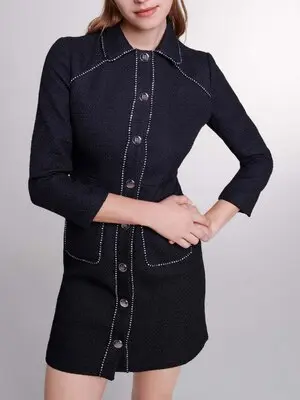 Maje Tweed Short Dress
