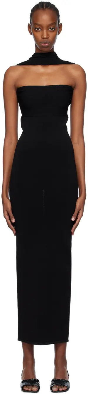 TOTEME TOTEME Slip-Through Midi Dress - 001 Black
