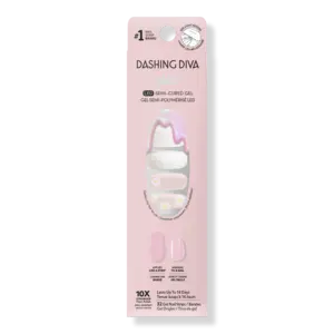 DASHING DIVA Glaze Design, Semi-cured Gel Nail Strips - Digital Daisy