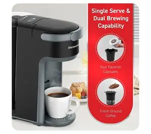 ELITE Gourmet Rapid Brew Technology 2in1 Capsul E Coffee Maker