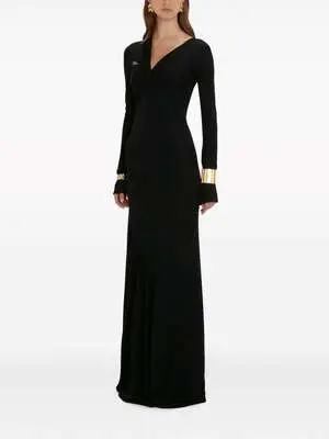 Victoria Beckham Draped Maxi Dress With Cut-out Detail