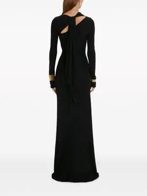Victoria Beckham Draped Maxi Dress With Cut-out Detail