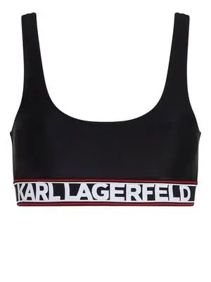 Karl Lagerfeld Logo-underband Bikini Top