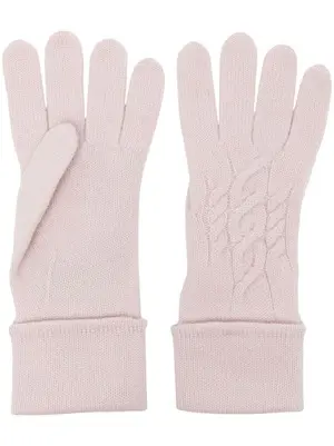 N.peal Cable-knit Cashmere Gloves - Pink