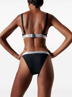 Karl Lagerfeld Logo-waistband Bikini Bottoms