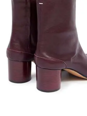 MAISON MARGIELA Tabi 60mm Leather Ankle Boots - Purple