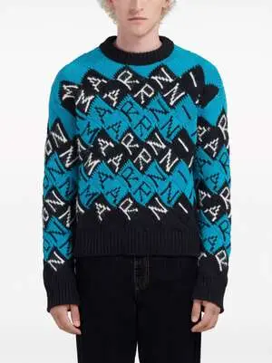 Marni Logo Intarsia-knit Jumper