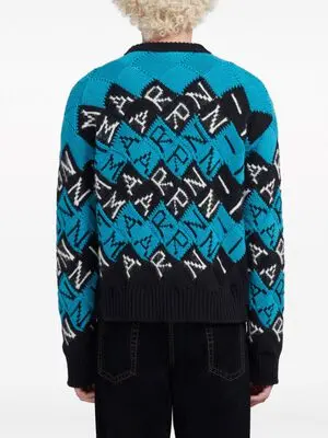 Marni Logo Intarsia-knit Jumper