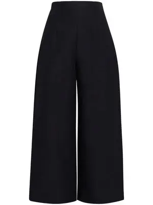 Marni High-waisted Cropped Trousers - Black