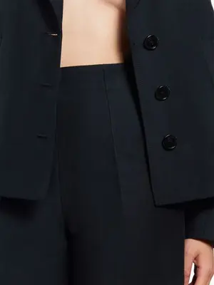 Marni High-waisted Cropped Trousers - Black