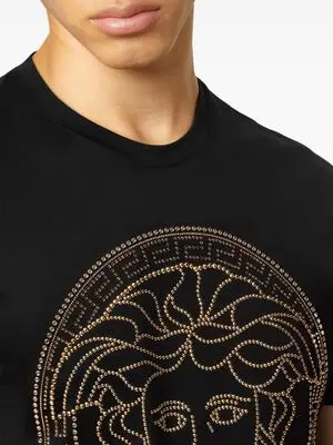 Versace Medusa Head Cotton T-shirt - Black