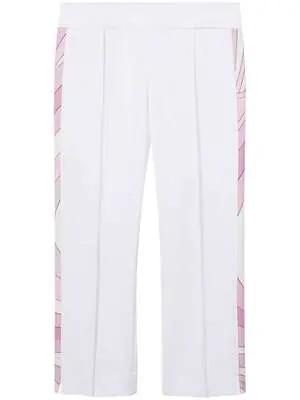 Emilio Pucci Iride-print Cropped Trousers - White