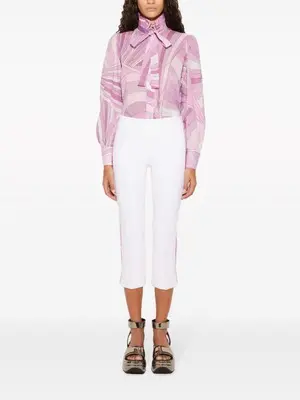 Emilio Pucci Iride-print Cropped Trousers