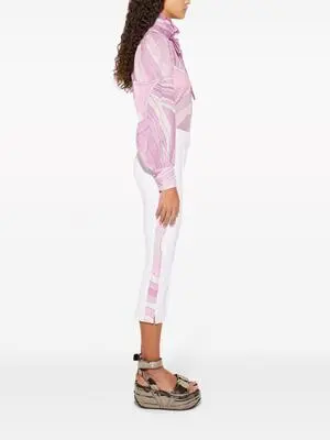 Emilio Pucci Iride-print Cropped Trousers