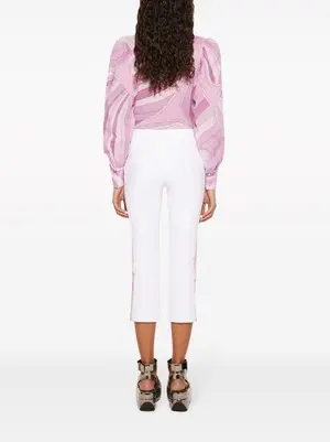 Emilio Pucci Iride-print Cropped Trousers
