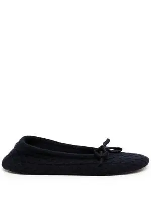 N.peal Knitted Cashmere Slippers