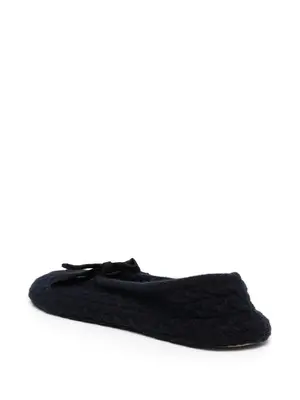 N.peal Knitted Cashmere Slippers