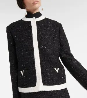 Valentino Garavani Tweed Lamé Jacket