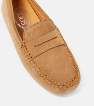 TOD'S City Gommino Suede Loafers - Brown