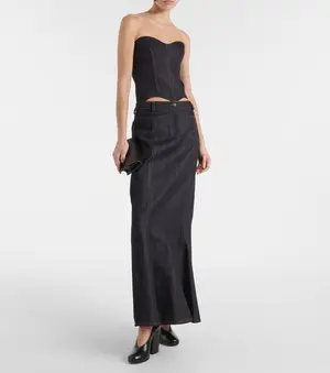 AYA MUSE Alis Denim Maxi Skirt