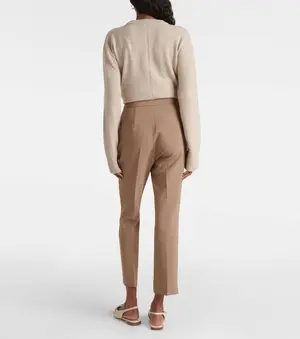 Max Mara Nepeta Straight Pants - Green