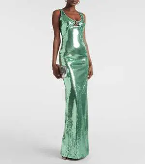 David Koma Sequined Gown