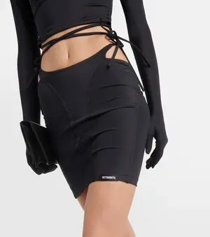 Vetements Deconstructed Jersey Miniskirt