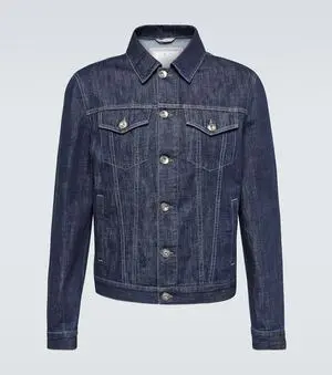 Brunello Cucinelli Denim Trucker Jacket - Blue