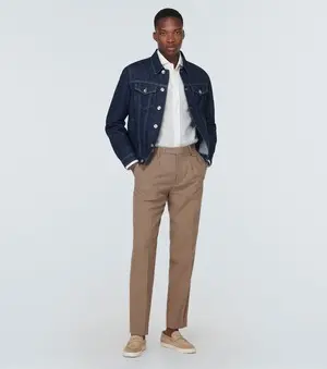 Brunello Cucinelli Denim Trucker Jacket - Blue