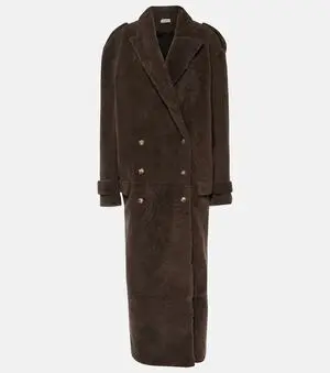 THE MANNEI Rutul Faux Fur-trimmed Coat