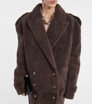THE MANNEI Oversized Leather Coat