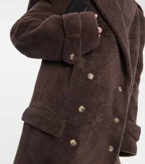 THE MANNEI Rutul Faux Fur-trimmed Coat