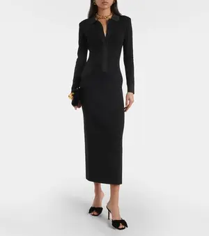 TOM FORD Wool And Silk-blend Maxi Dress