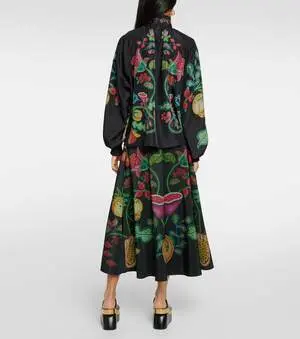 La DoubleJ Cerere Printed Silk Voile Blouse