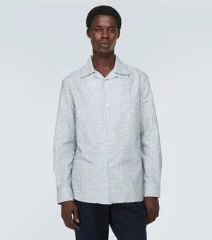 Brunello Cucinelli Printed Cotton Shirt