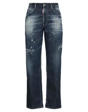 Dsquared2 Straight-leg Jeans With Leather Trims