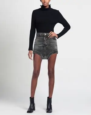 Dsquared2 Asymmetric Denim Mini Skirt