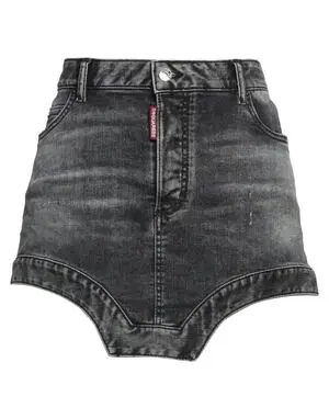 Dsquared2 Asymmetric Denim Mini Skirt