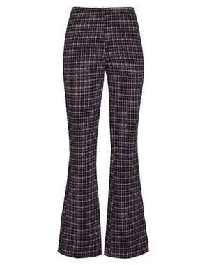 8 BY YOOX High-waisted Houndstooth Flared Pants - Purple