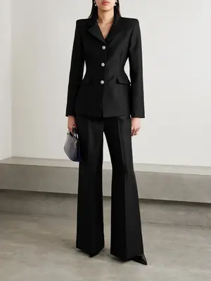 Adam Lippes Wool And Silk-blend Radzimir Blazer