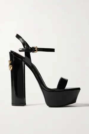 Dolce & Gabbana Keira Platform Sandals - Black