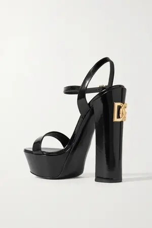 Dolce & Gabbana Keira Platform Sandals - Black